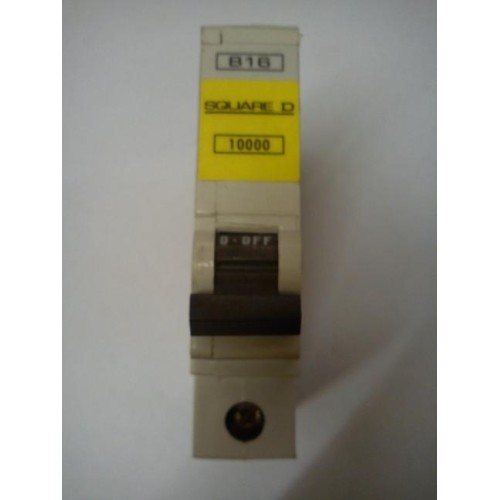 Square D QOE B16 16a Single Pole Mcb